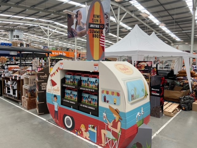 Caravan-inspired display | Opal.