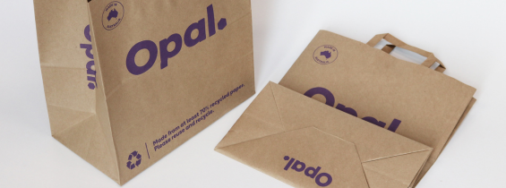 Creating Australian made 70 per cent recycled paper bags | Opal.